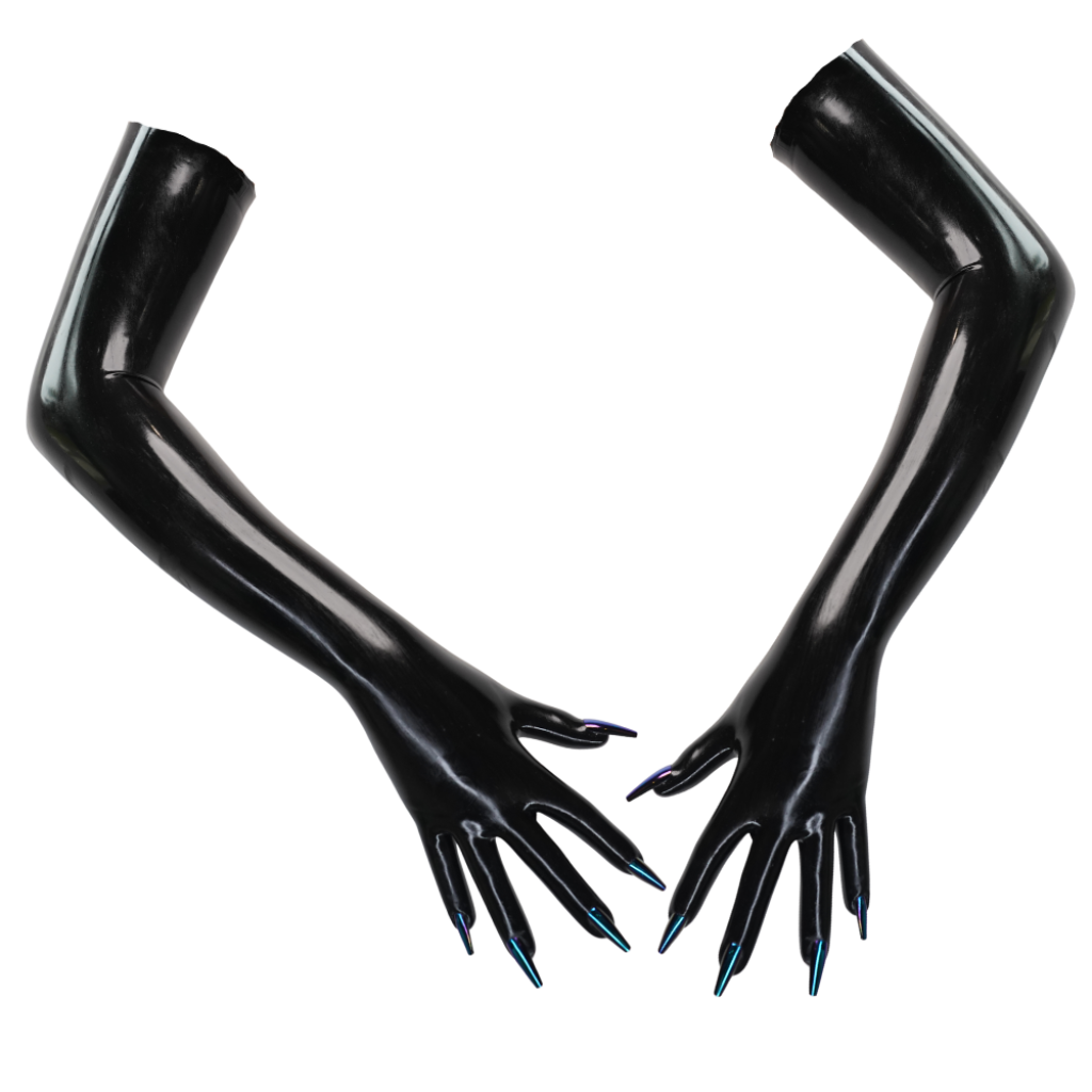 Opera Length Lucifer Gloves - Small - Black - Mermaid Coffin Nails ...